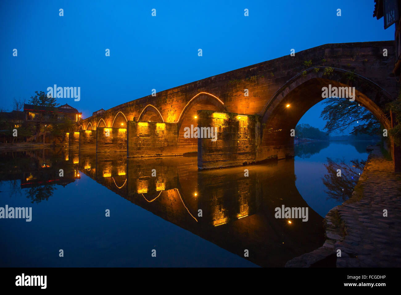 Pingle Ancient Town Bridge Stock Photo - Alamy