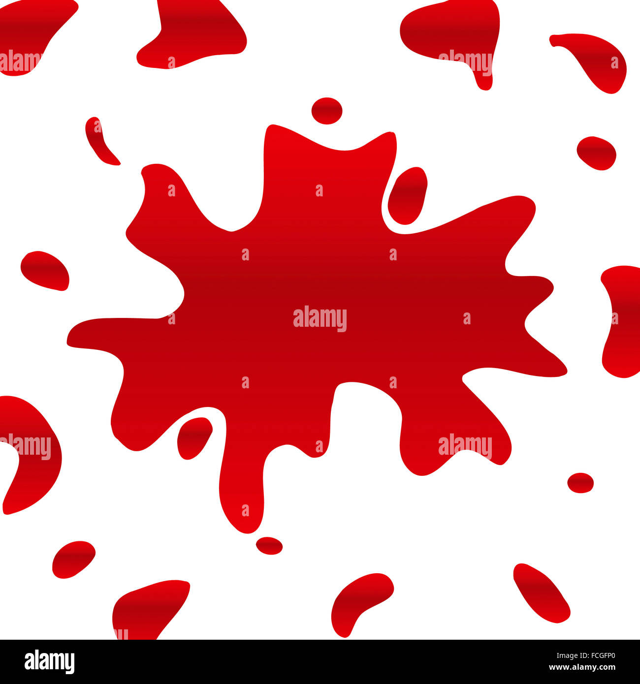 Red paint splashed over white background Stock Photo - Alamy