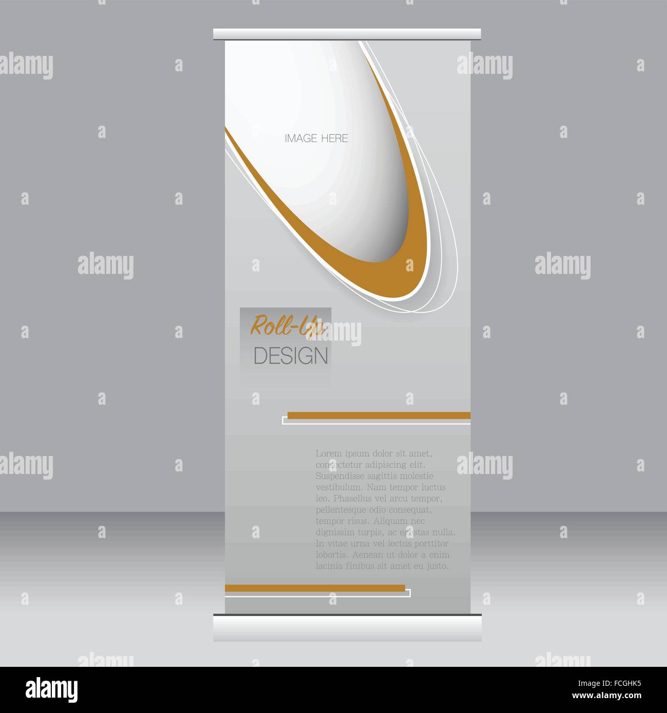 Roll up banner stand template. Abstract background for design Stock ...