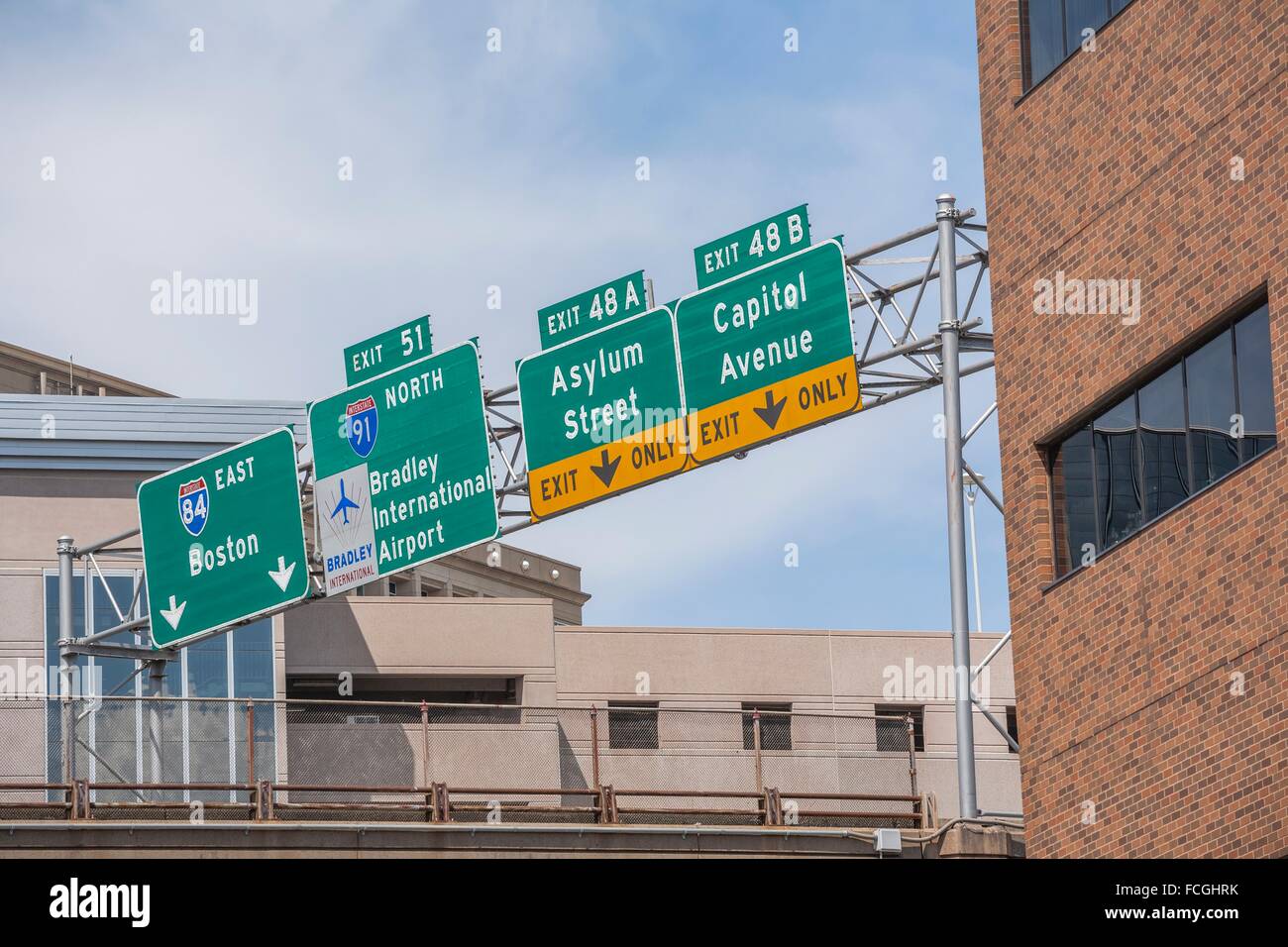 Boston highway signs hi-res stock photography and images - Alamy