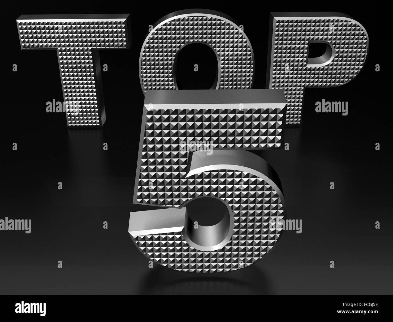 Top five list Black and White Stock Photos & Images - Alamy