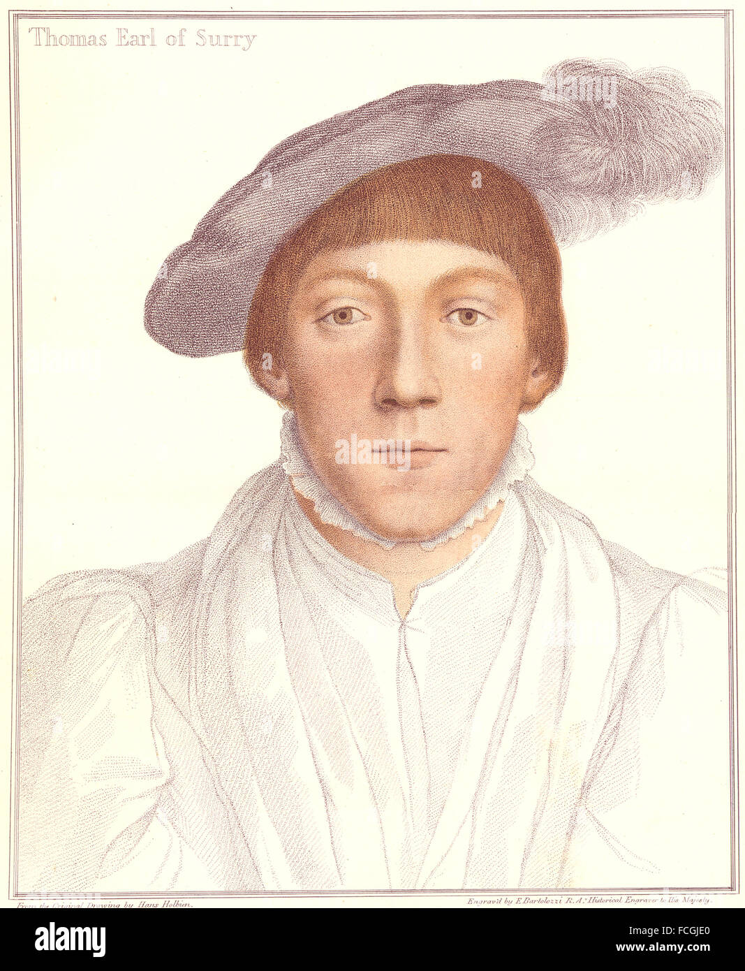 HOLBEIN-HENRY VIII COURT: Thomas Howard, Earl Of Surrey (Bartolozzi ...
