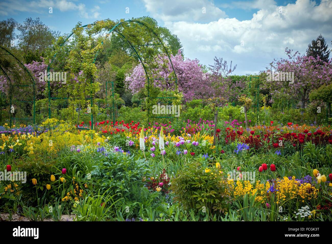 THE CLAUDE MONET'S GARDEN, GIVERNY, NORMANDY, FRANCE Stock Photo - Alamy