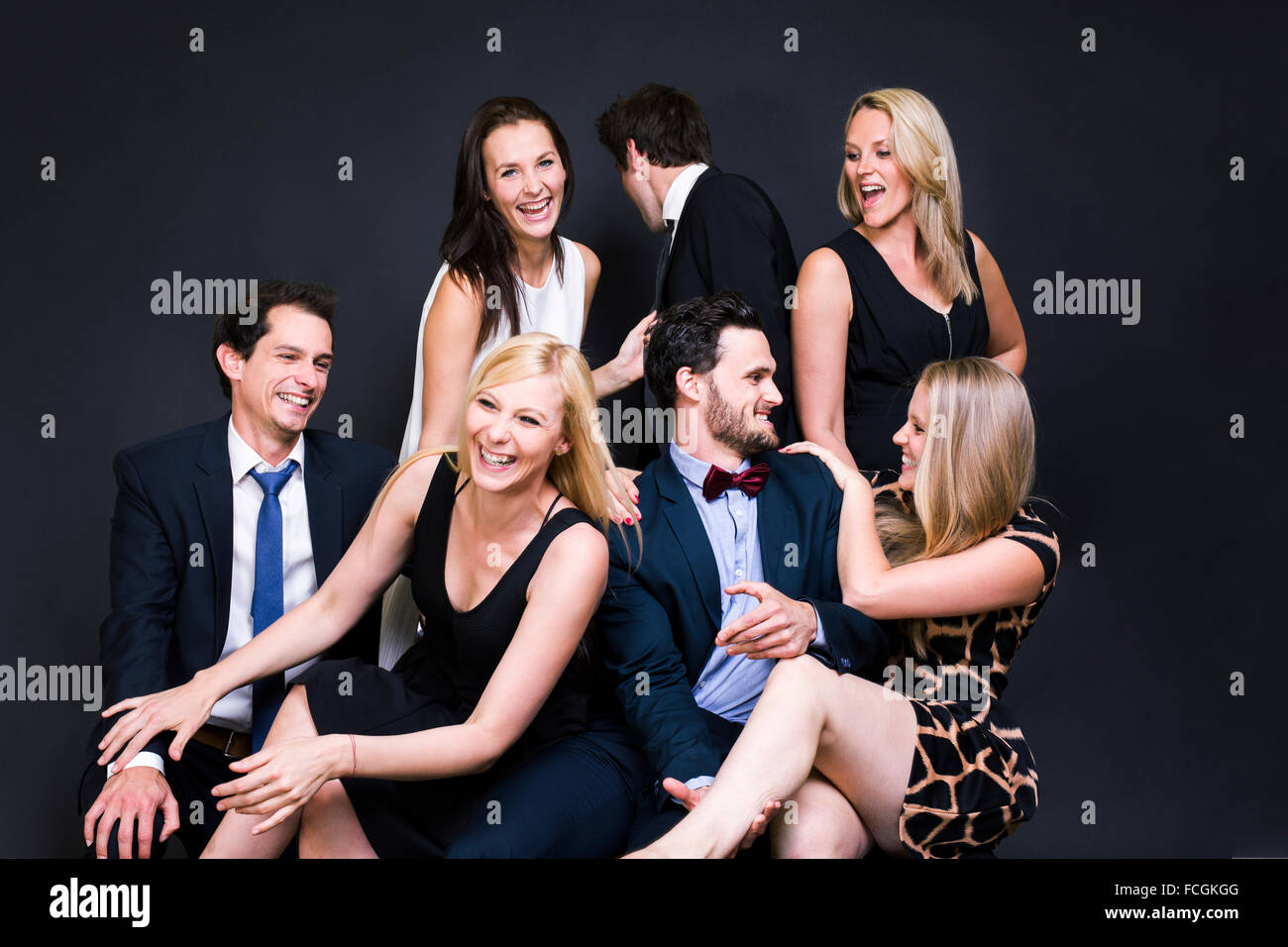 Happy socialising hi-res stock photography and images - Alamy