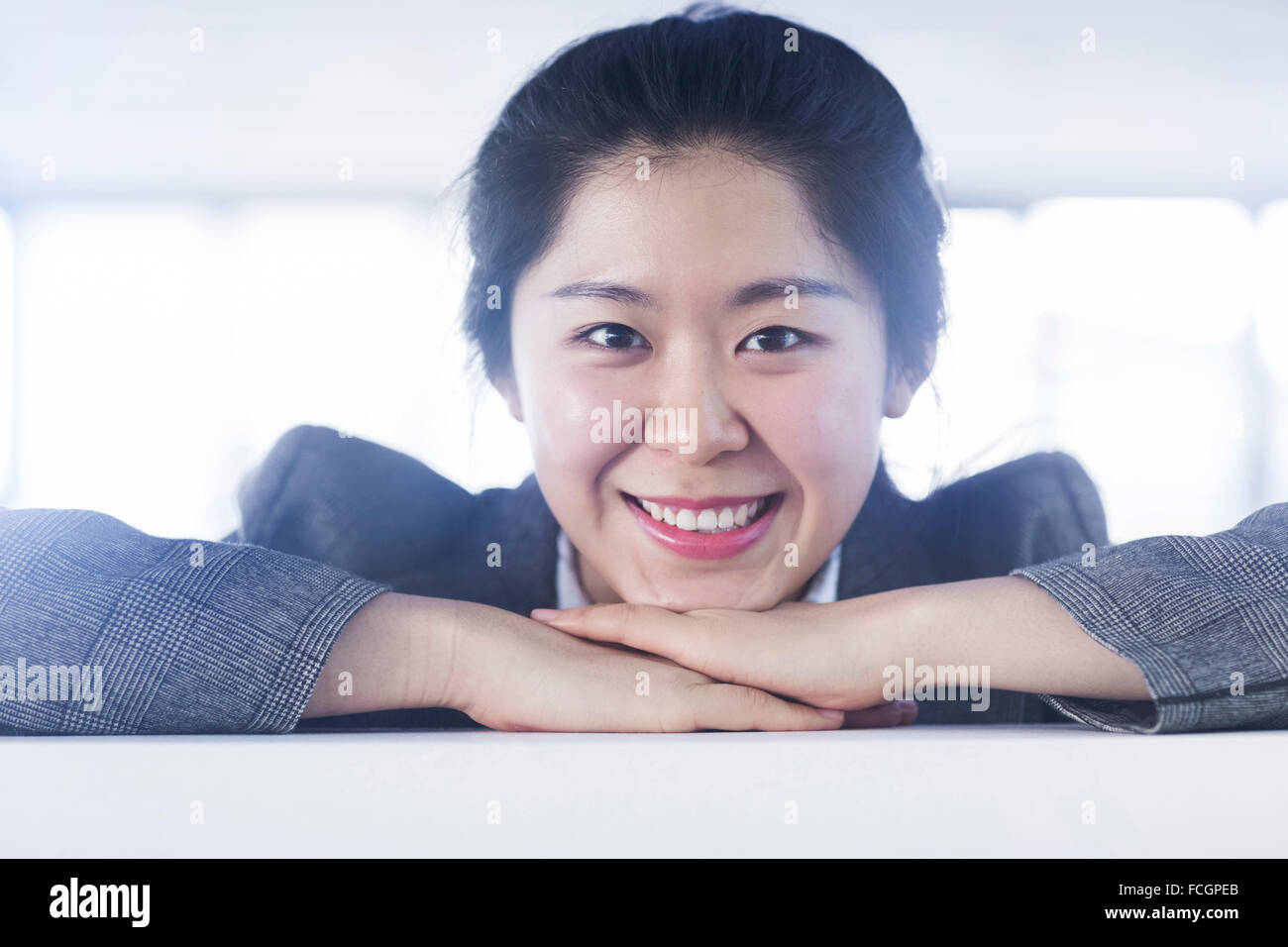 Chinese office worker working in corporate business Stock Photo - Alamy