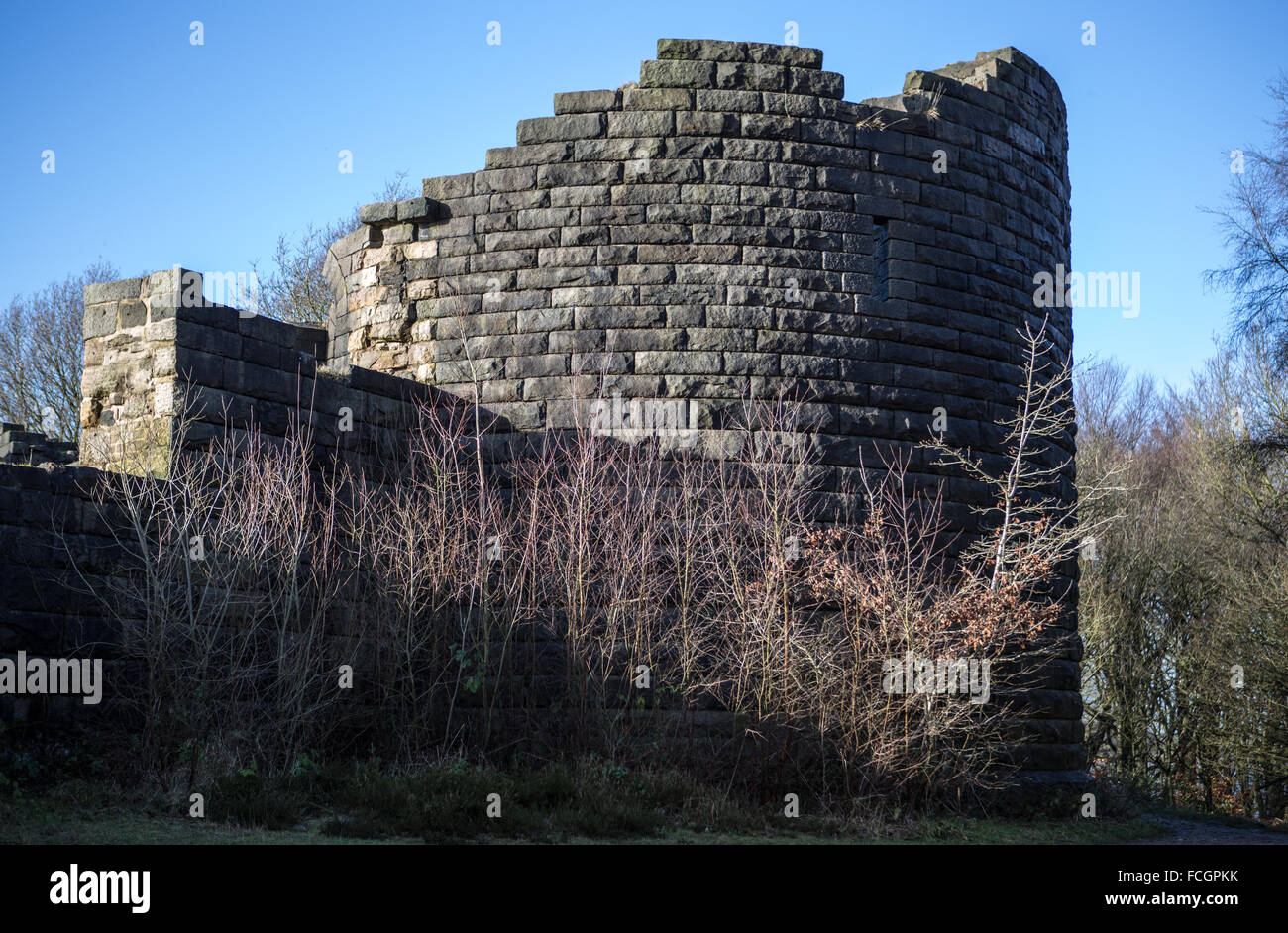 Rivington Castle, a scaled down copy of Liverpool Castle, Part of the ...