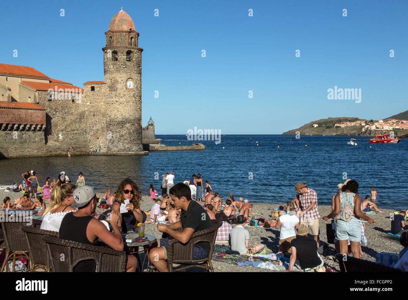 TOWN OF COLLIOURE, PYRENEES-ORIENTALES, FRANCE Stock Photo - Alamy