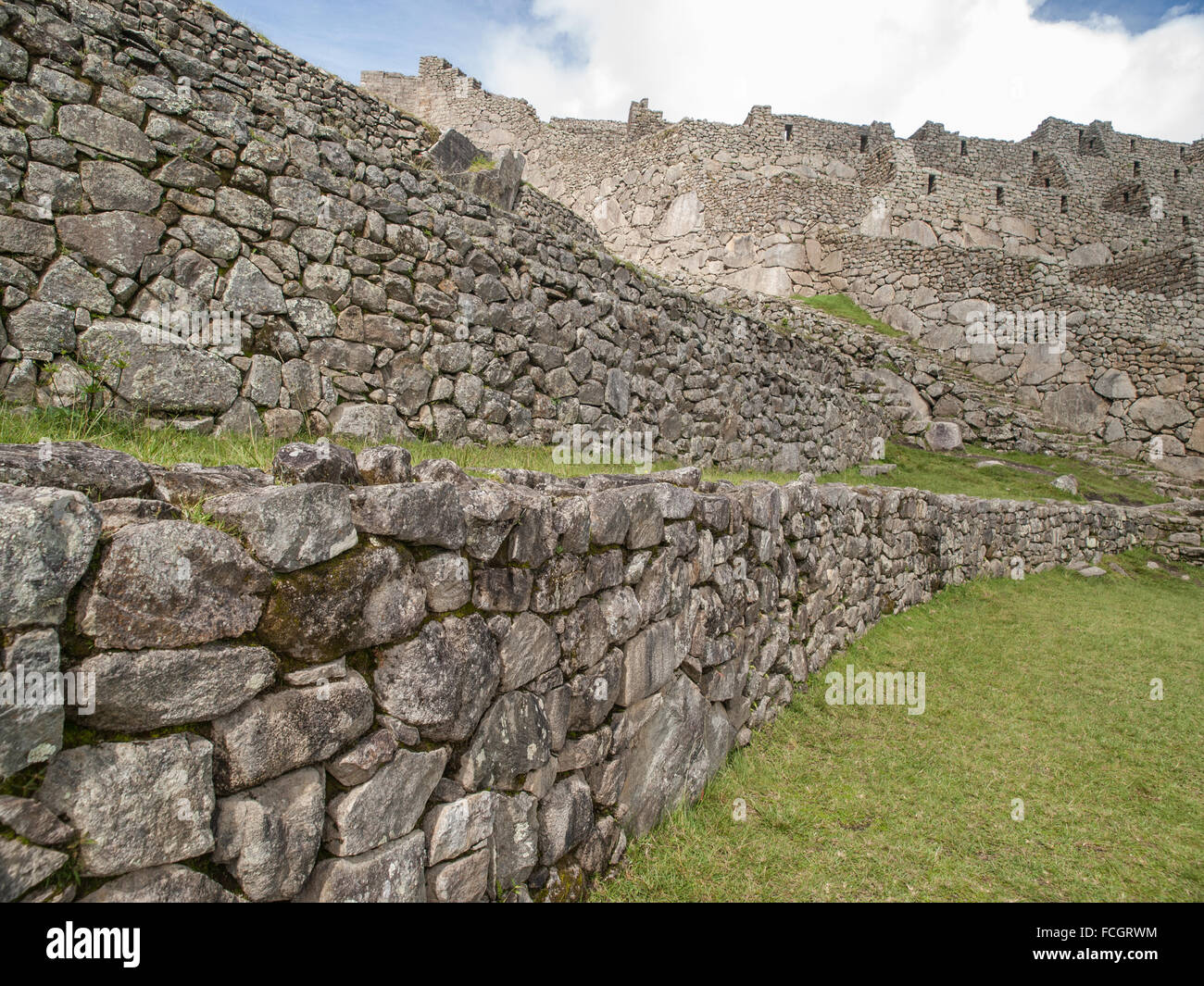 Machu picchu stone wall hi-res stock photography and images - Alamy