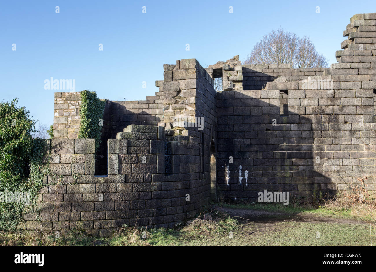 Rivington Castle, a scaled down copy of Liverpool Castle, Part of the ...