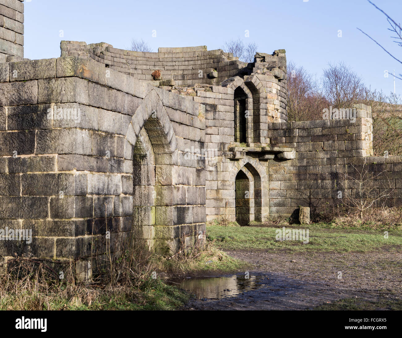 Rivington Castle, a scaled down copy of Liverpool Castle, Part of the ...