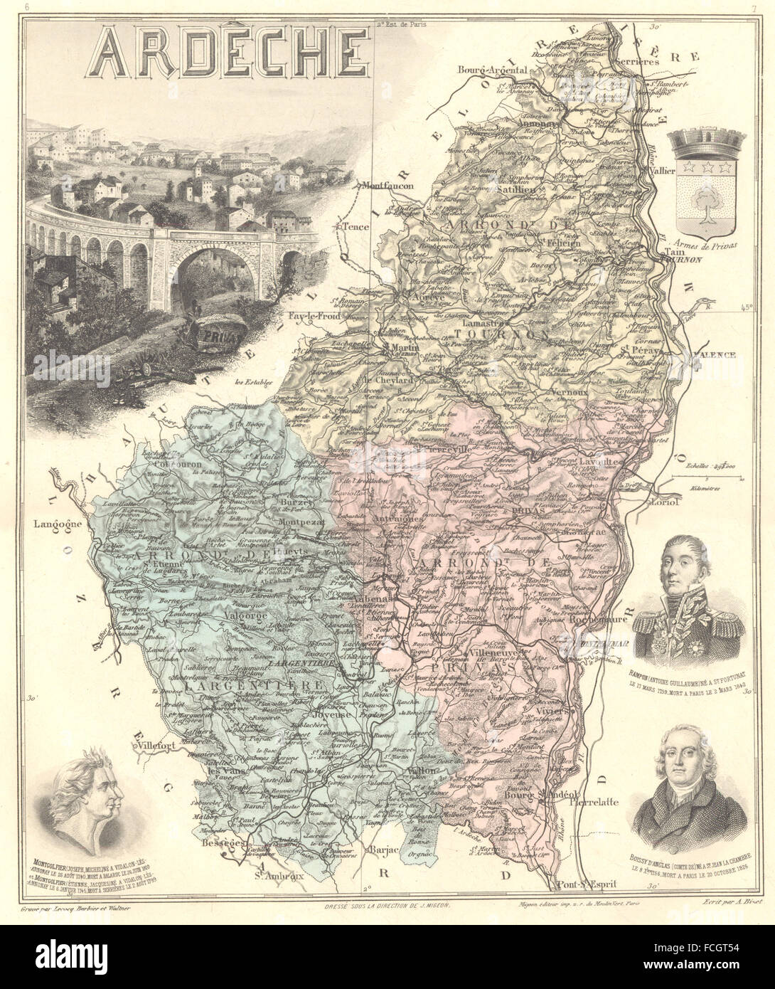 Map of ardeche hi-res stock photography and images - Alamy