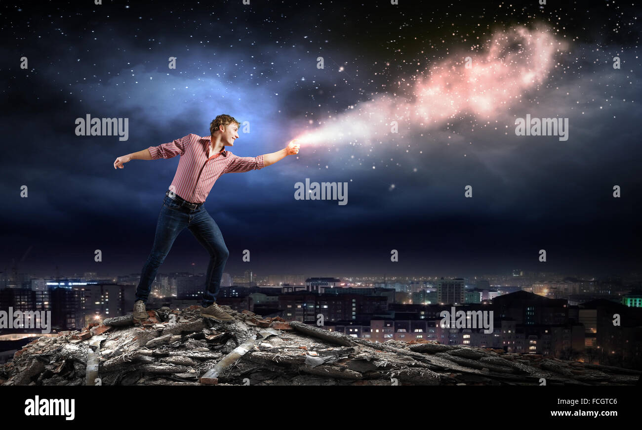 Hand throwing dust hi-res stock photography and images - Alamy