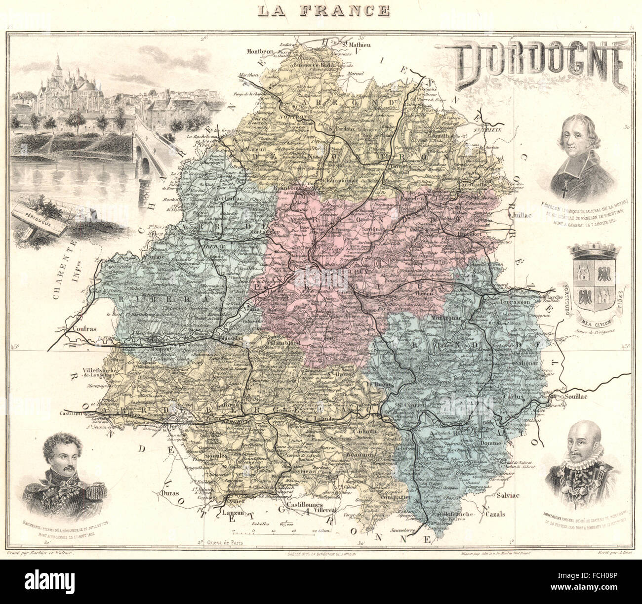 Map dordogne hi-res stock photography and images - Alamy