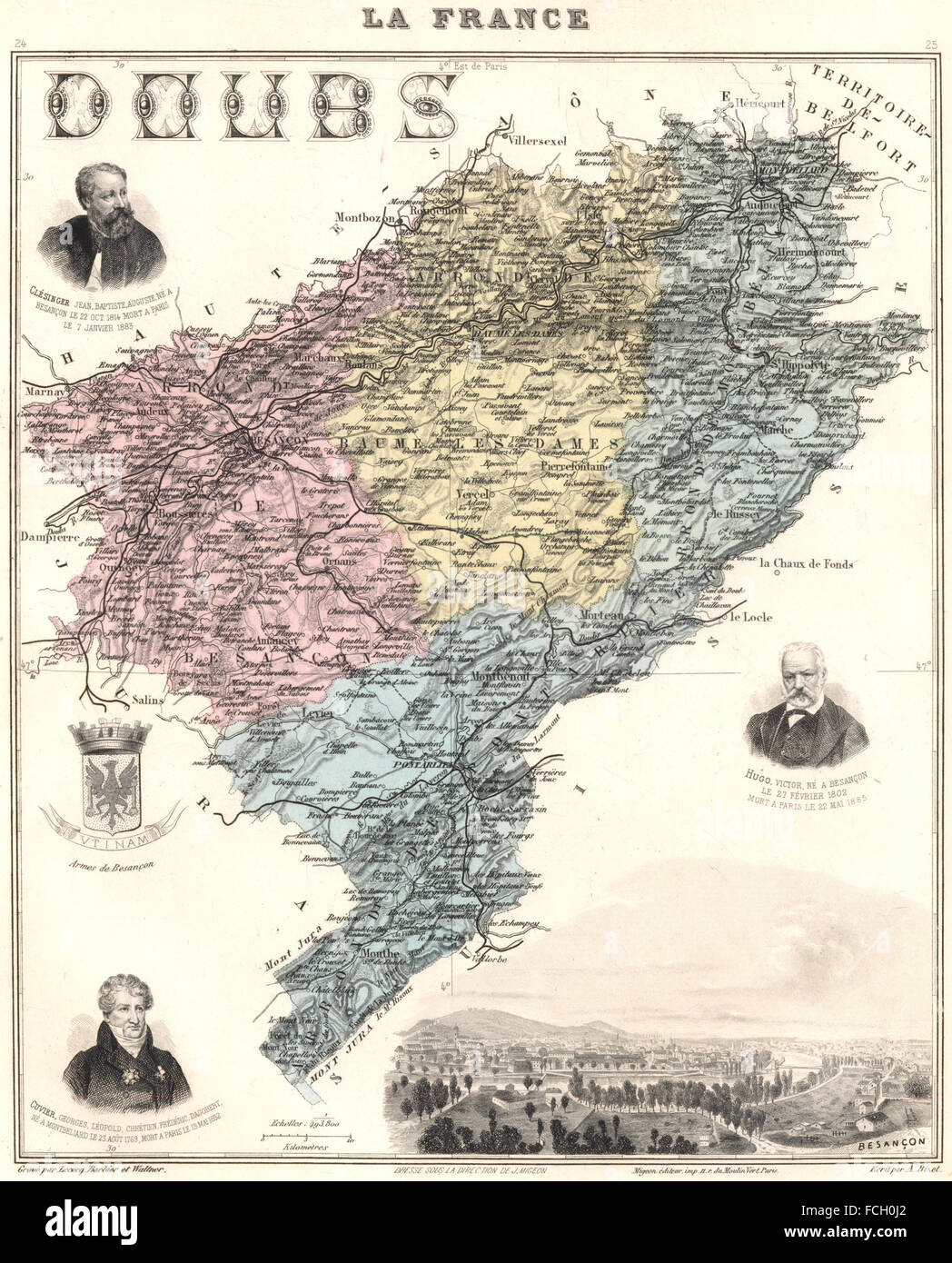 Map of doubs hi-res stock photography and images - Alamy