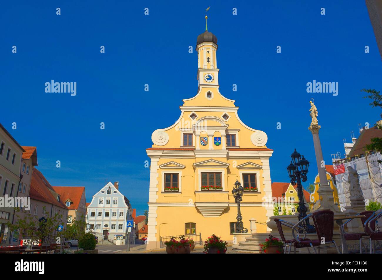 Friedberg, Town hall, Swabia, Bavaria, Aichach-Friedberg district ...