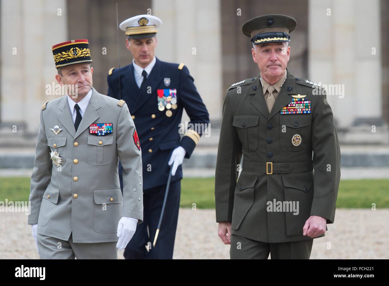 Paris, France. 22nd January, 2016. French Chief of Defense Staff Gen ...