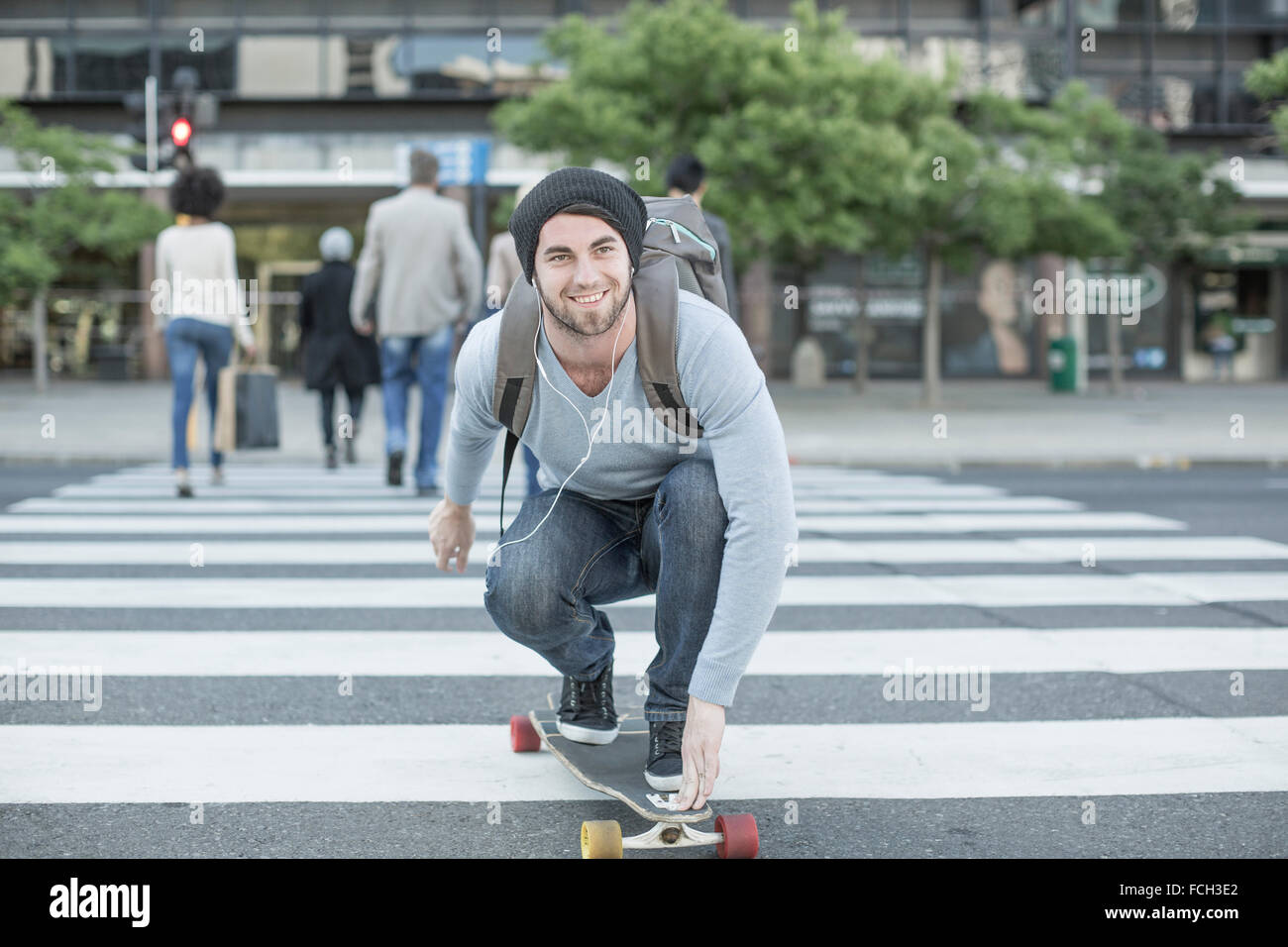 Man on zebra crossing hi-res stock photography and images - Alamy