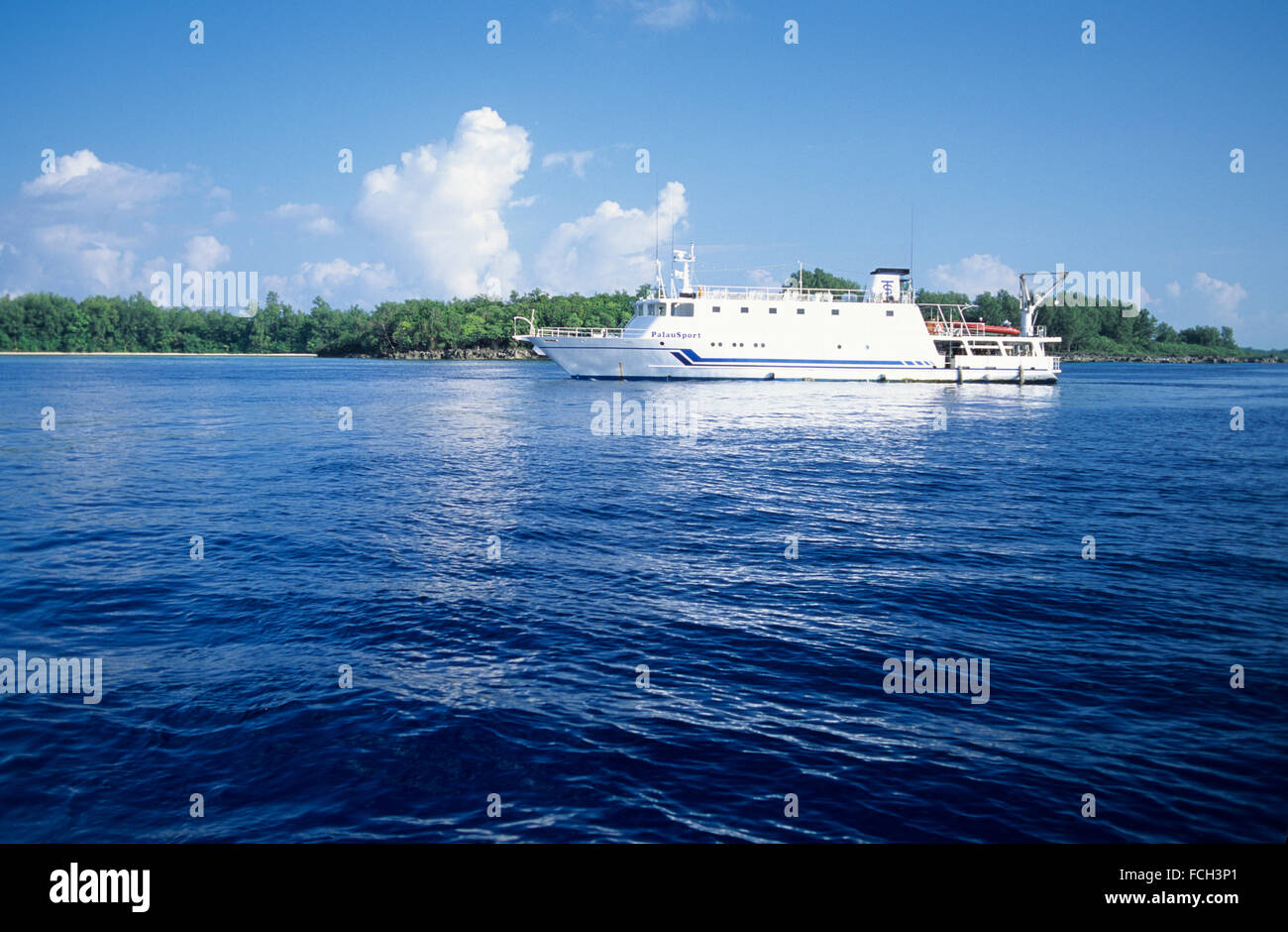 Ocean and island views of Palau Islands Stock Photo - Alamy