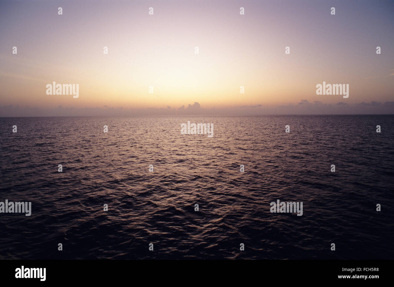 Sunset in the Republic of Palau, an island country in the western chain ...