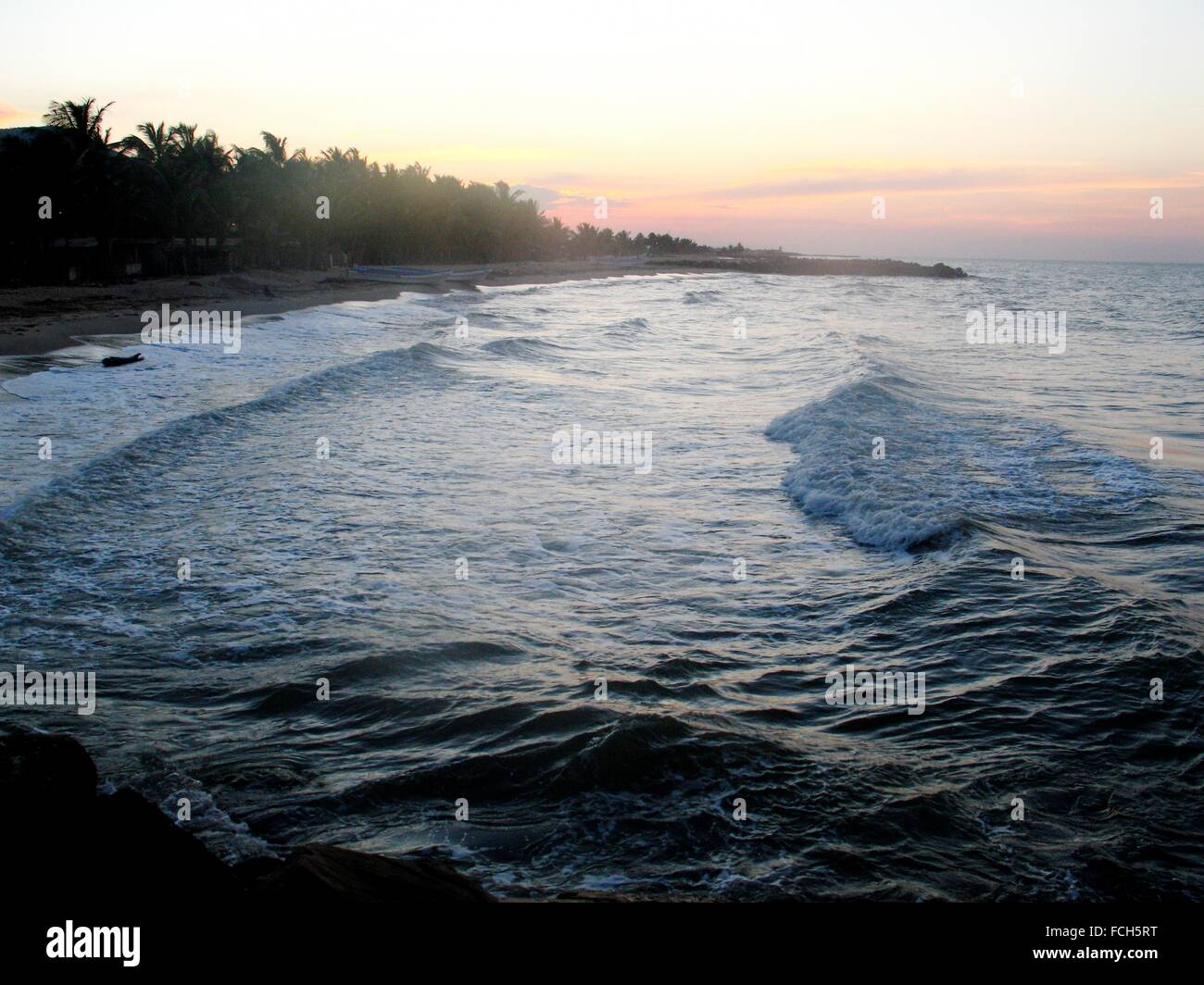 Caribbean sea at sunset, Venezuela Stock Photo - Alamy
