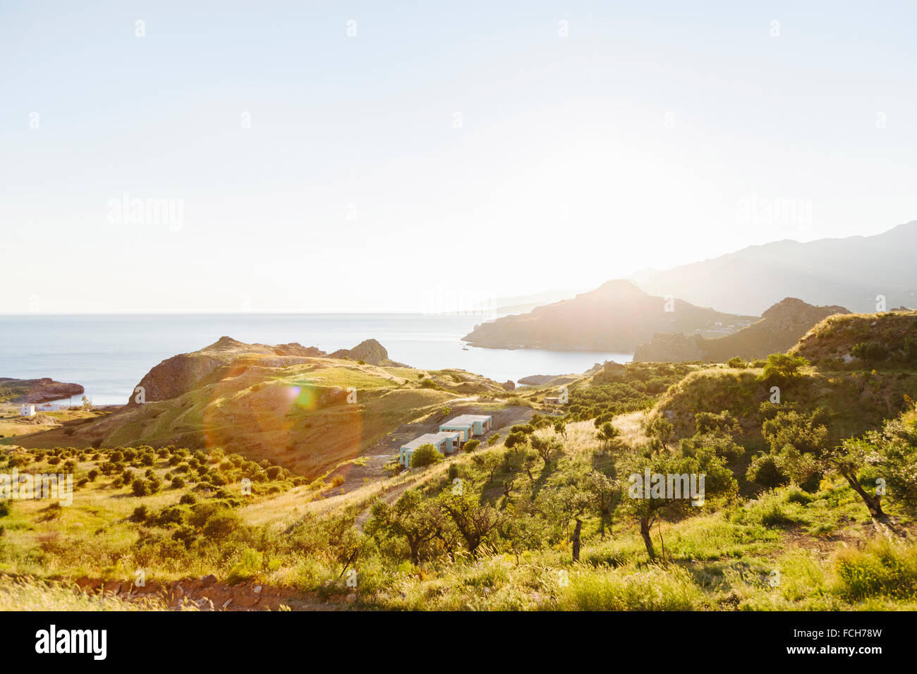 Greece Crete Cliffs Stock Photo - Alamy