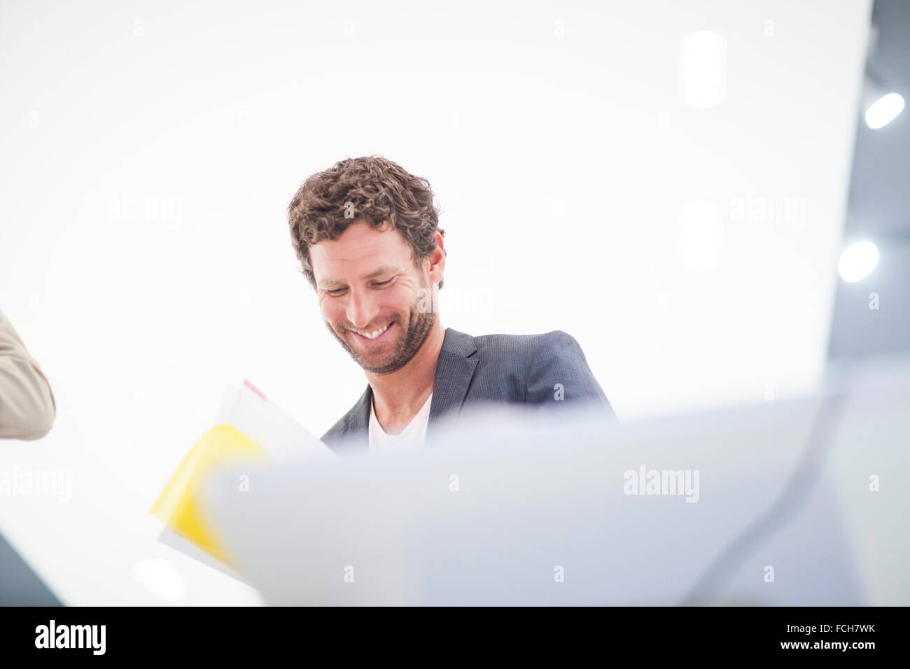 Portrait of man smiling Stock Photo - Alamy