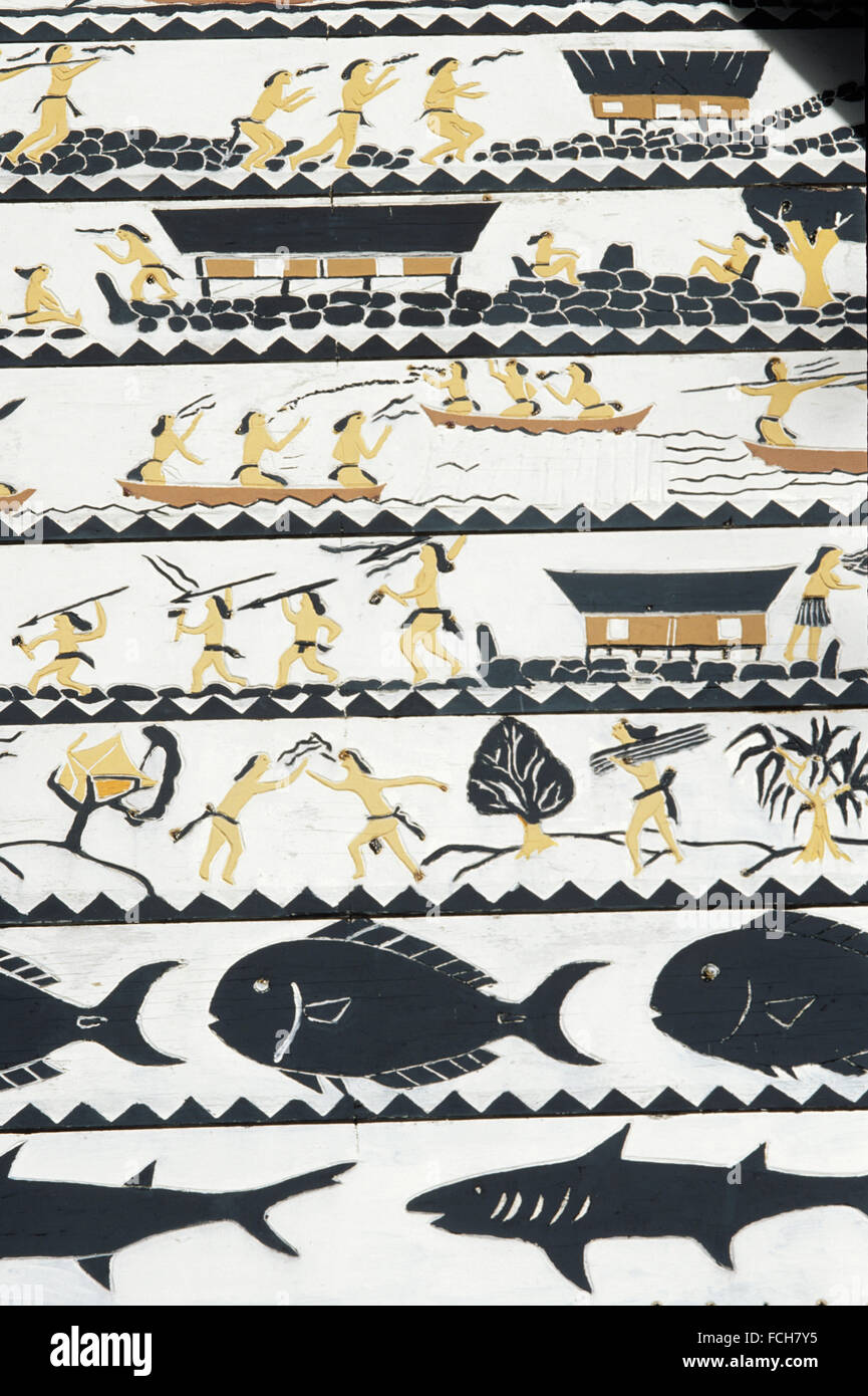 Republic of Palau, Museum, Abai, Koror, native art Stock Photo - Alamy