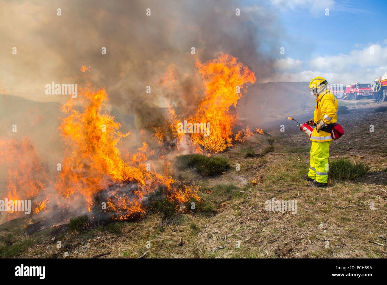 TACTICAL FIRE, FIREFIGHTERS Stock Photo - Alamy