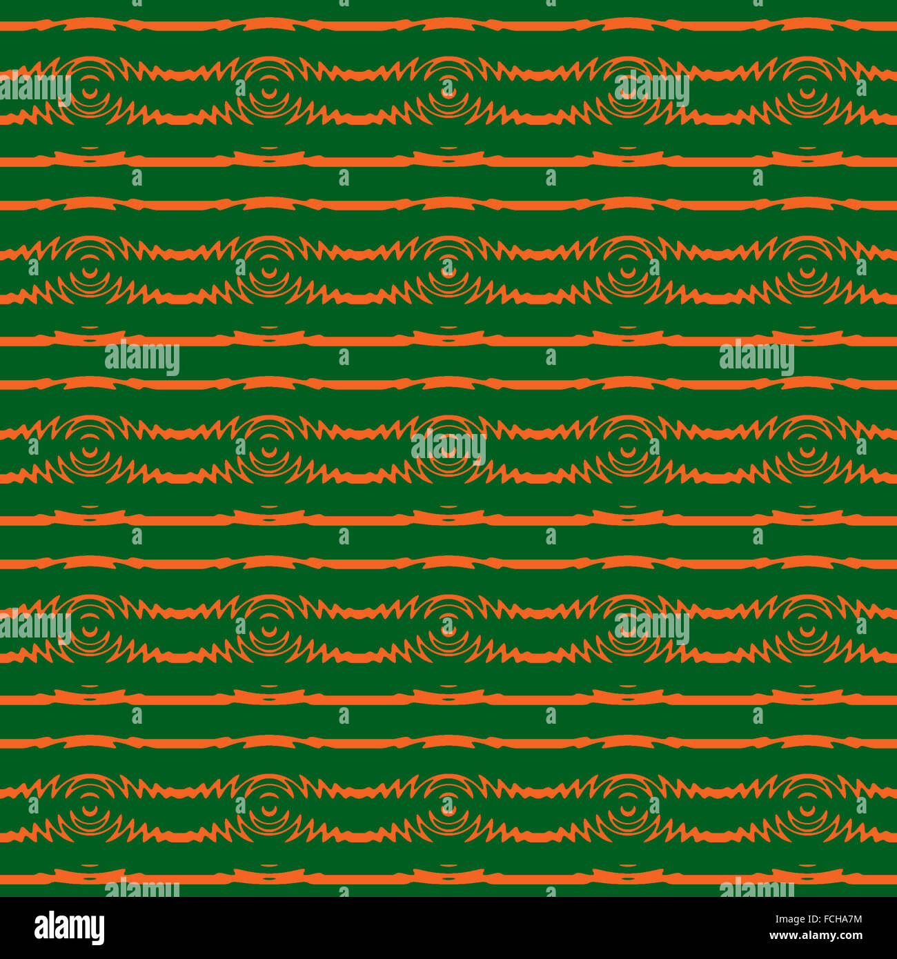 Abstract seamless green background with eye patterns connected by ...