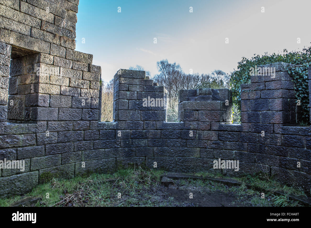Rivington Castle, a scaled down copy of Liverpool Castle, Part of the ...