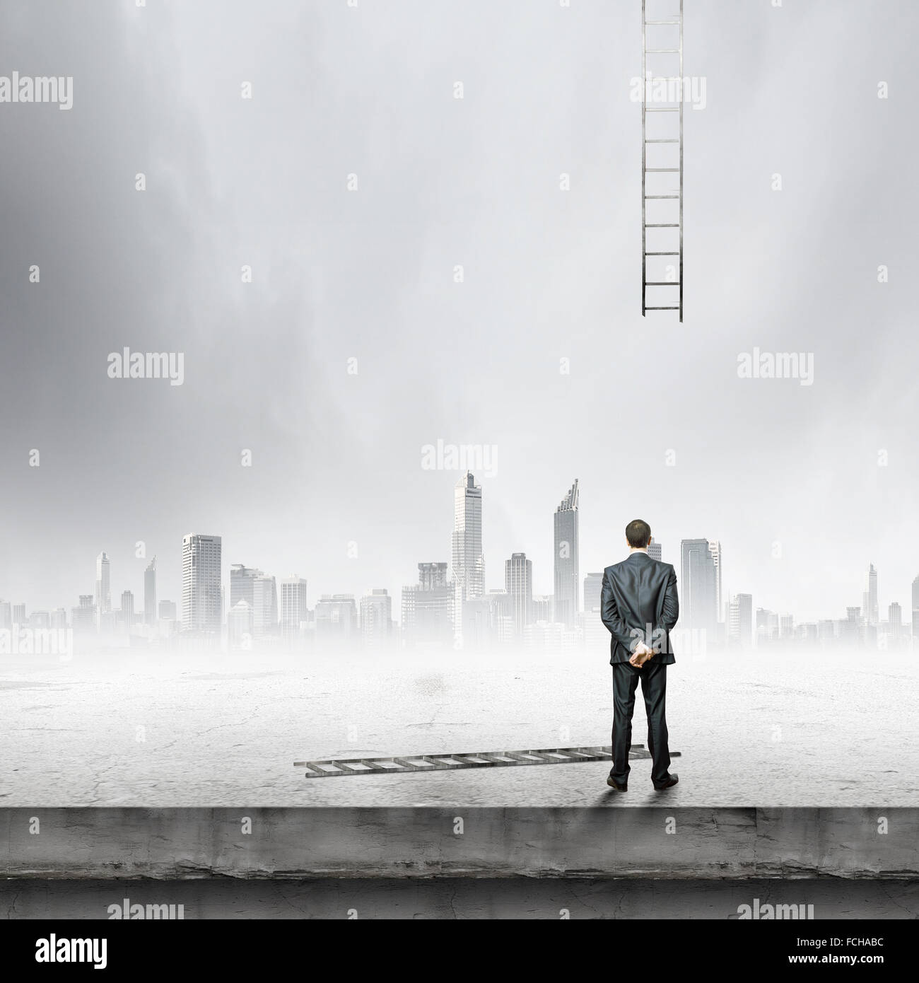 Man ladder broken hi-res stock photography and images - Alamy