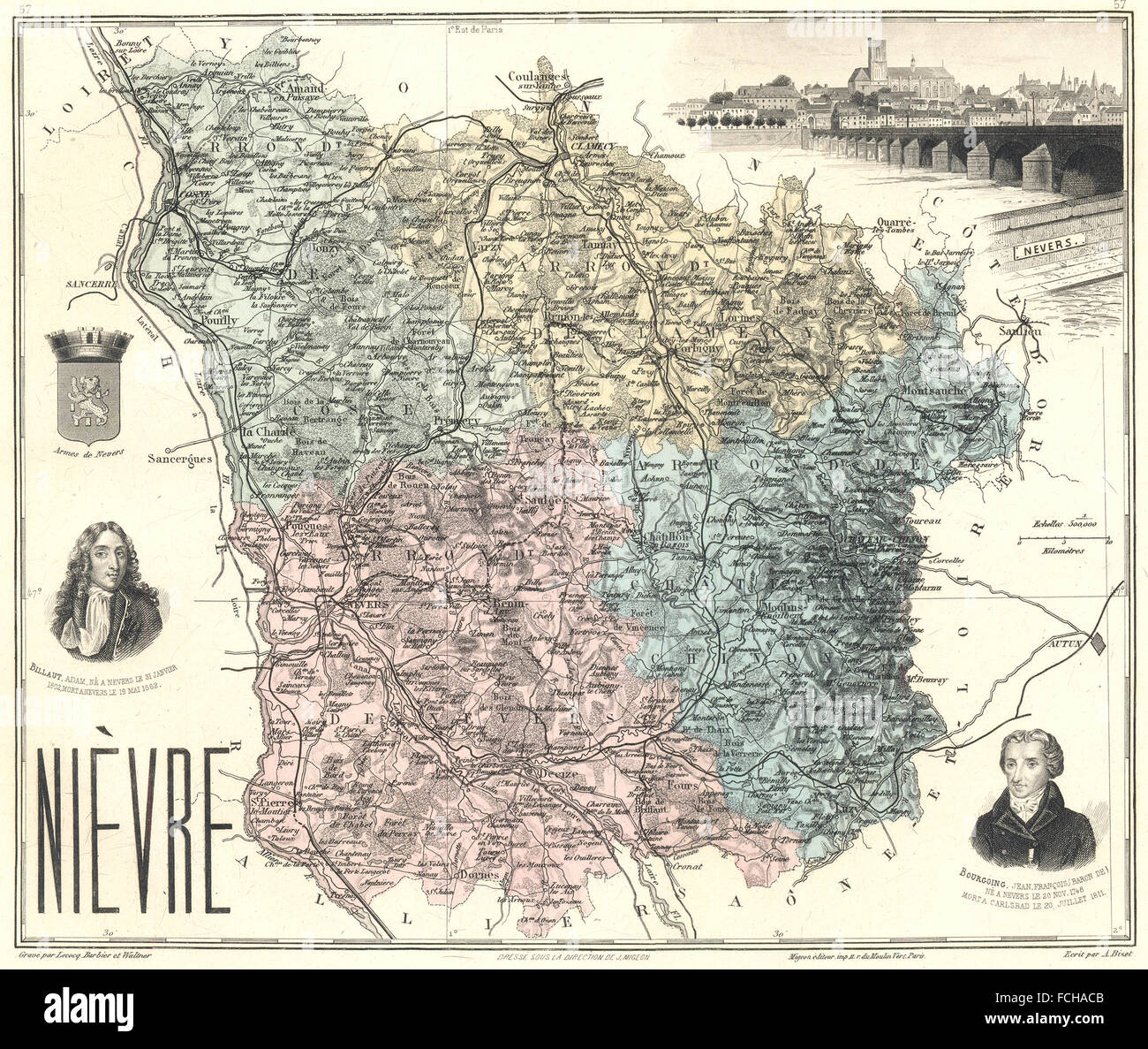 Map nevers france hi-res stock photography and images - Alamy