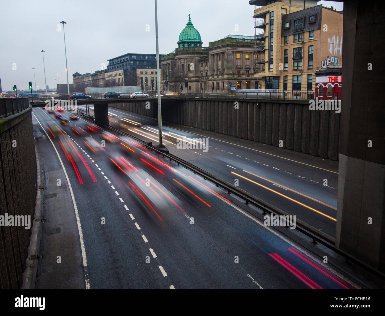 M8 Motorway Glasgow Scotland Stock Photo - Alamy