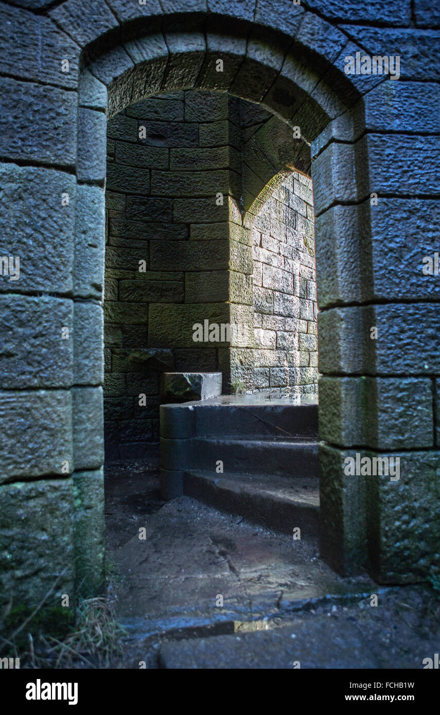 Rivington Castle, a scaled down copy of Liverpool Castle, Part of the ...