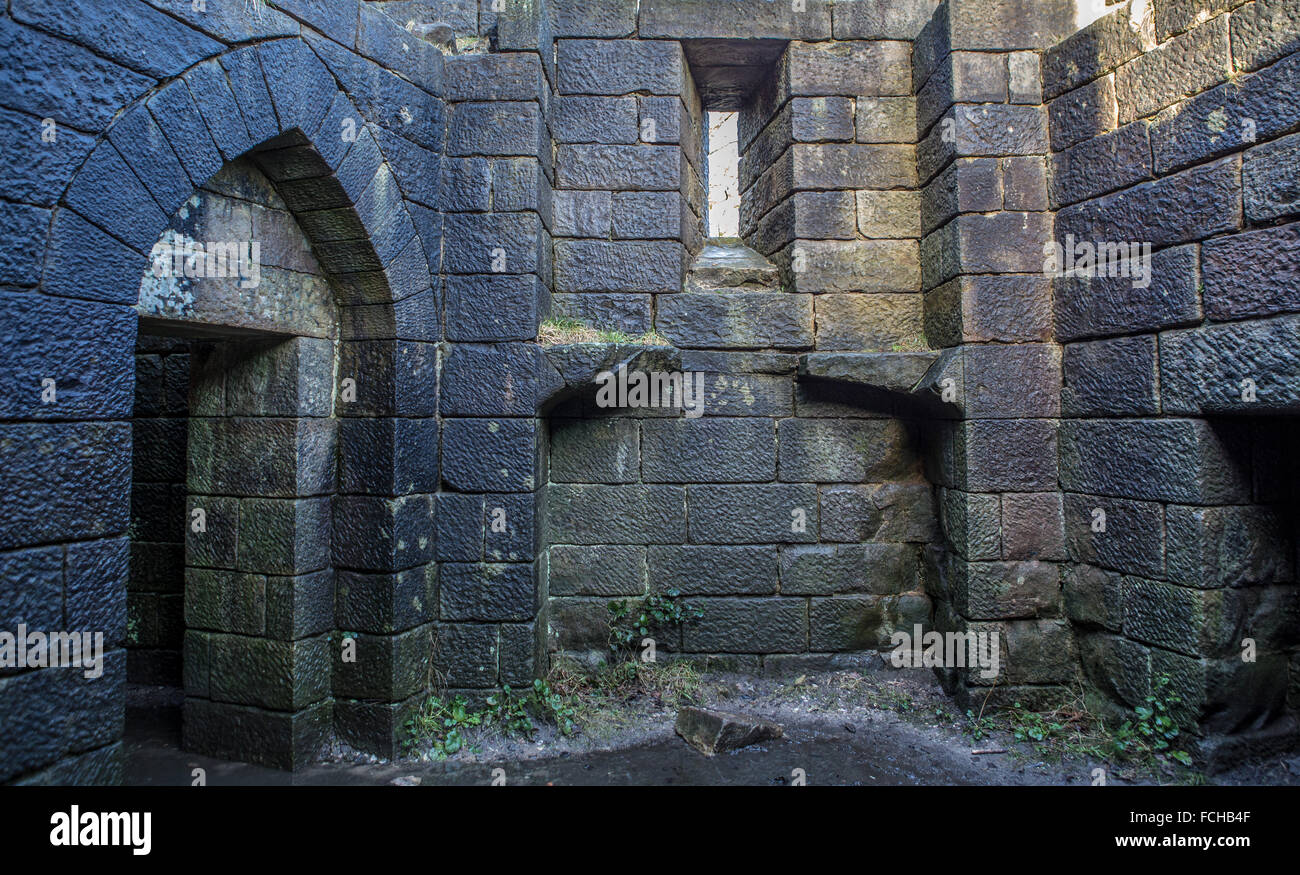 Rivington Castle, a scaled down copy of Liverpool Castle, Part of the ...