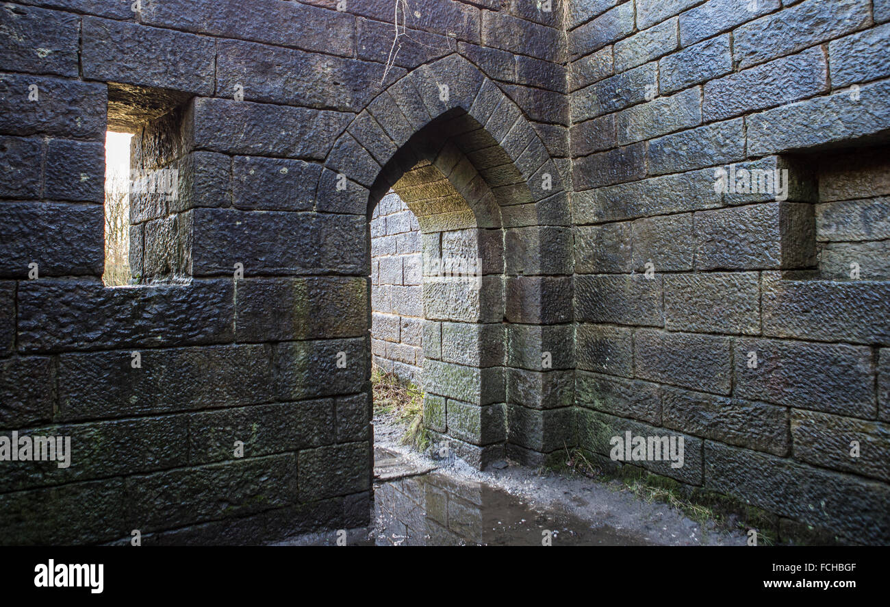 Rivington Castle, a scaled down copy of Liverpool Castle, Part of the ...