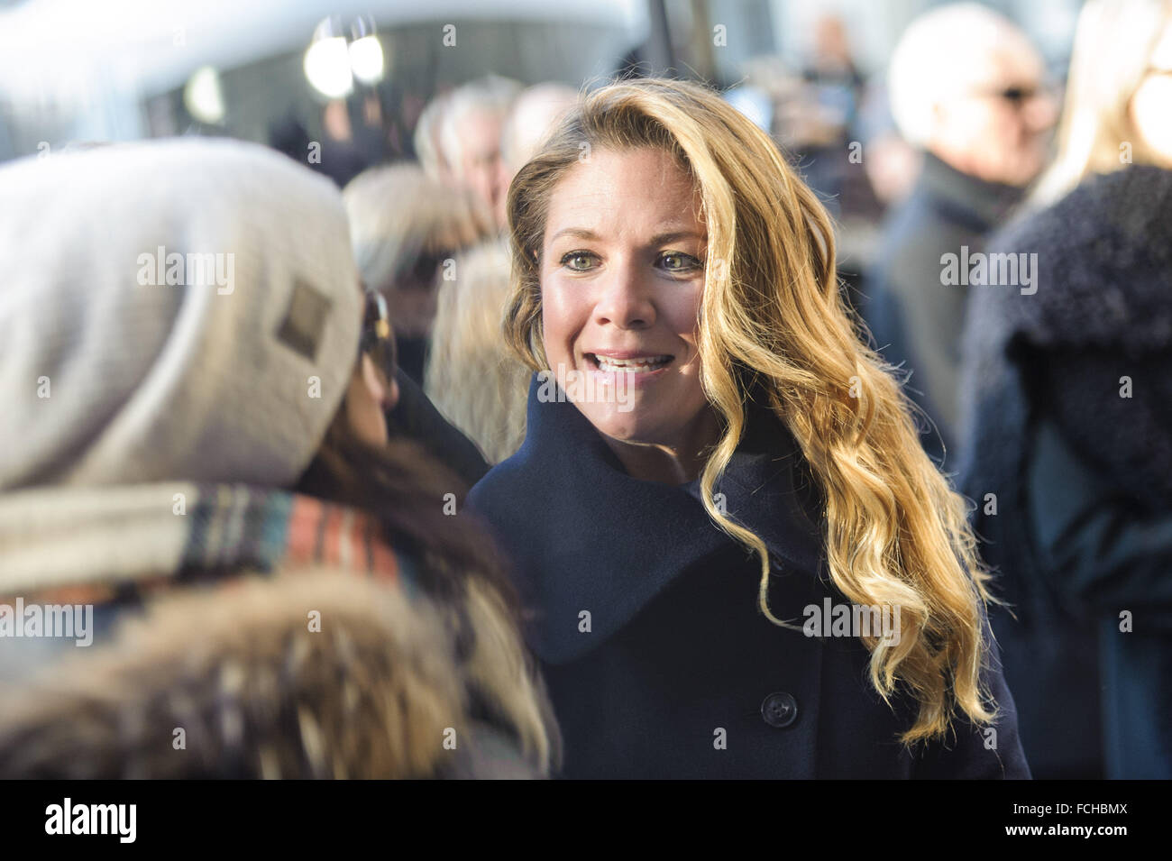 Sophie Gregoire-Trudeau attends Rene Angelil's funeral that was ...