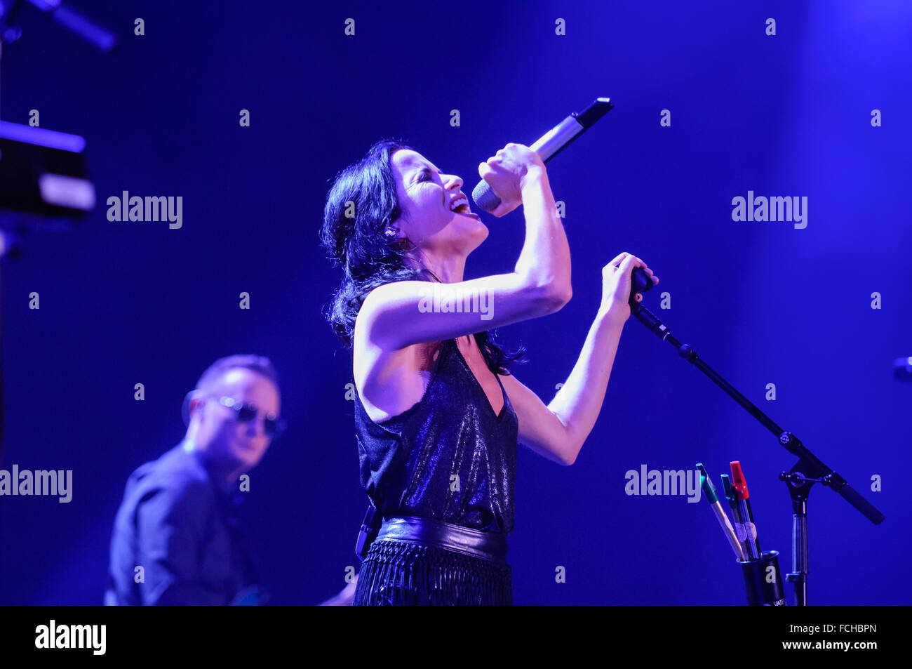 Liverpool, UK. 22nd January 2016. Andrea Corr of Irish band, The Corrs ...