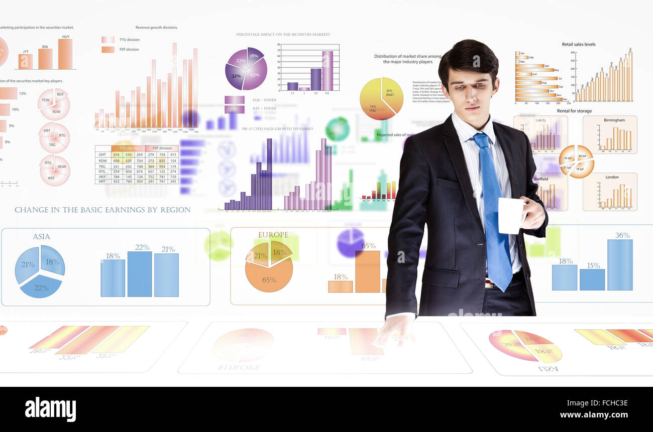 Analysis analyze data information Cut Out Stock Images & Pictures - Alamy