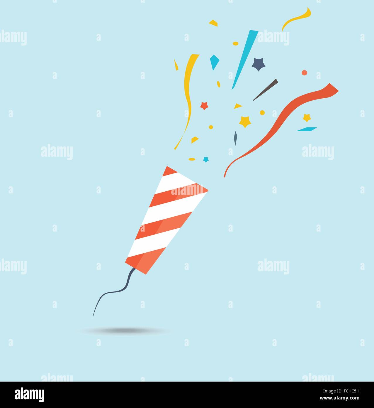 Party popper streamers Stock Vector Images - Alamy