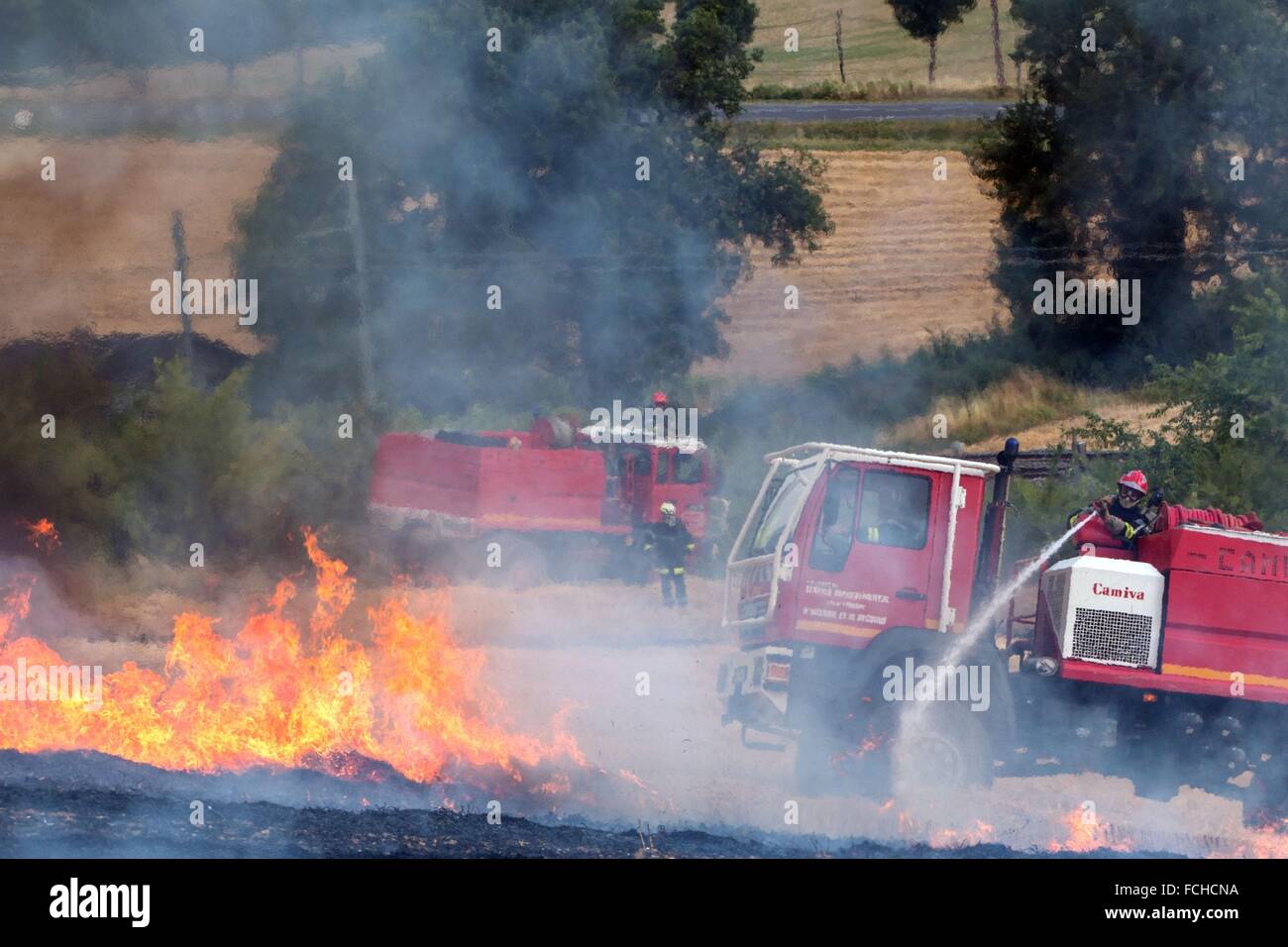 FIREFIGHTERS IN FRANCE Stock Photo - Alamy