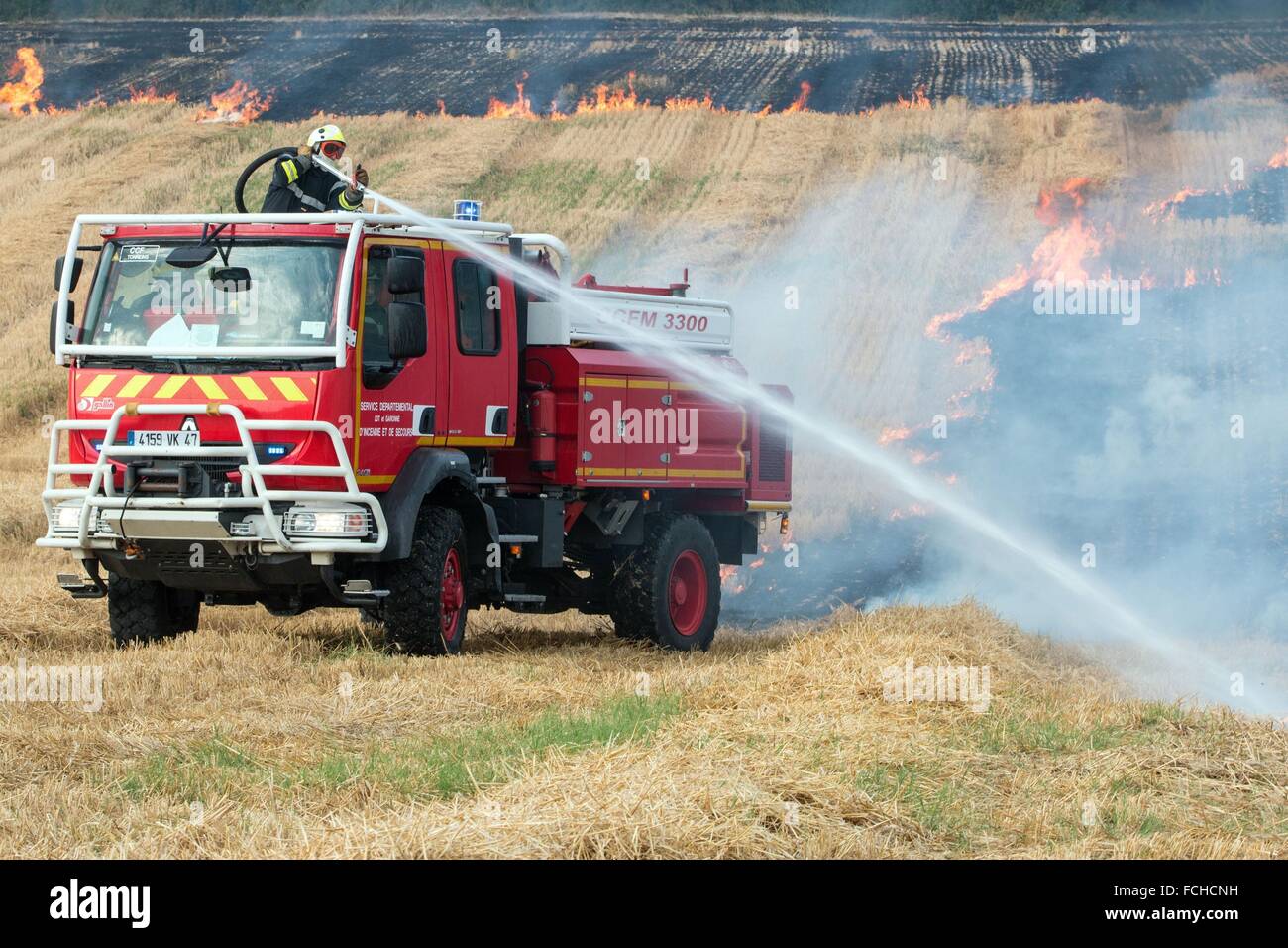 FIREFIGHTERS IN FRANCE Stock Photo - Alamy