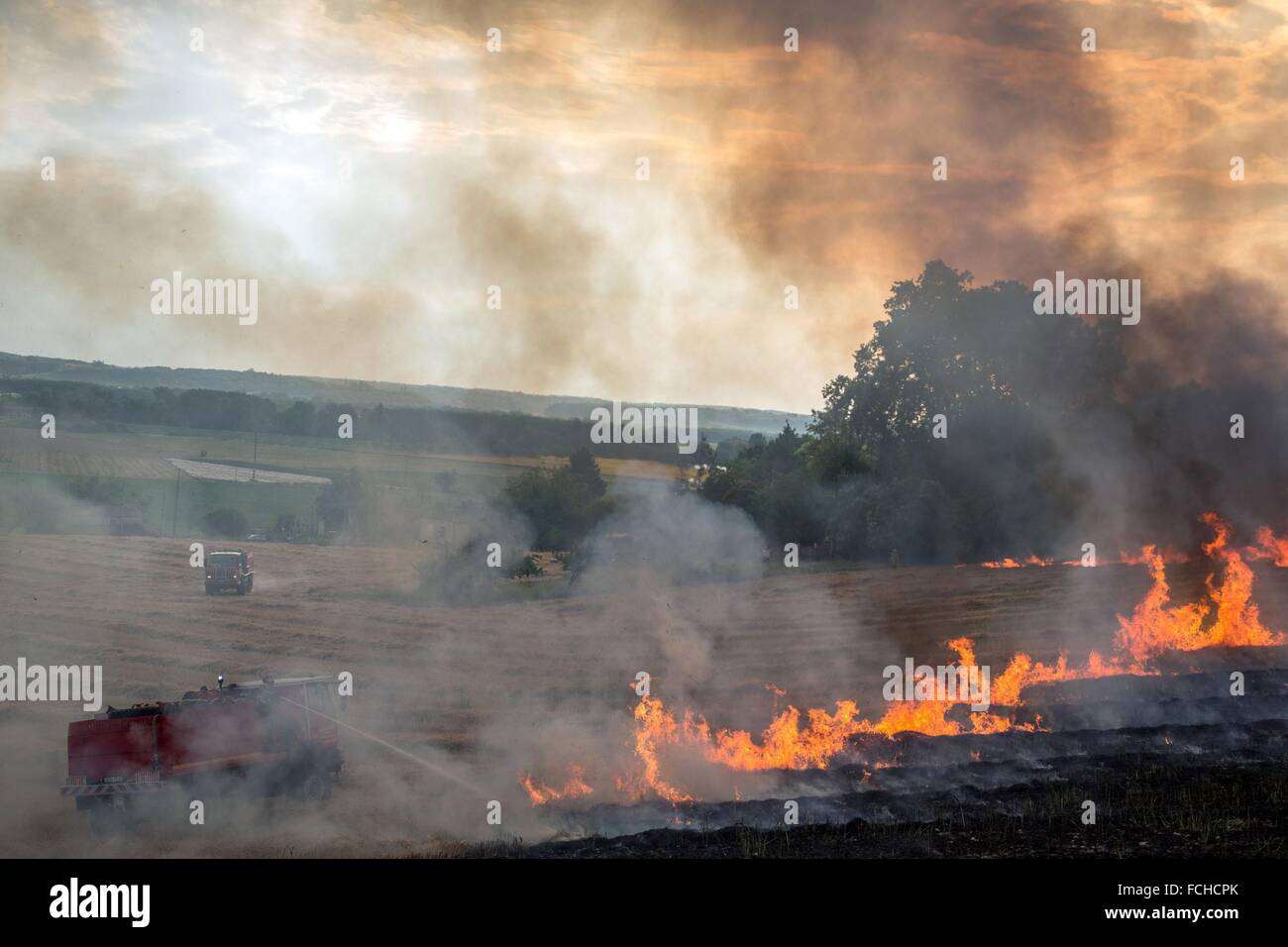 FIREFIGHTERS IN FRANCE Stock Photo - Alamy