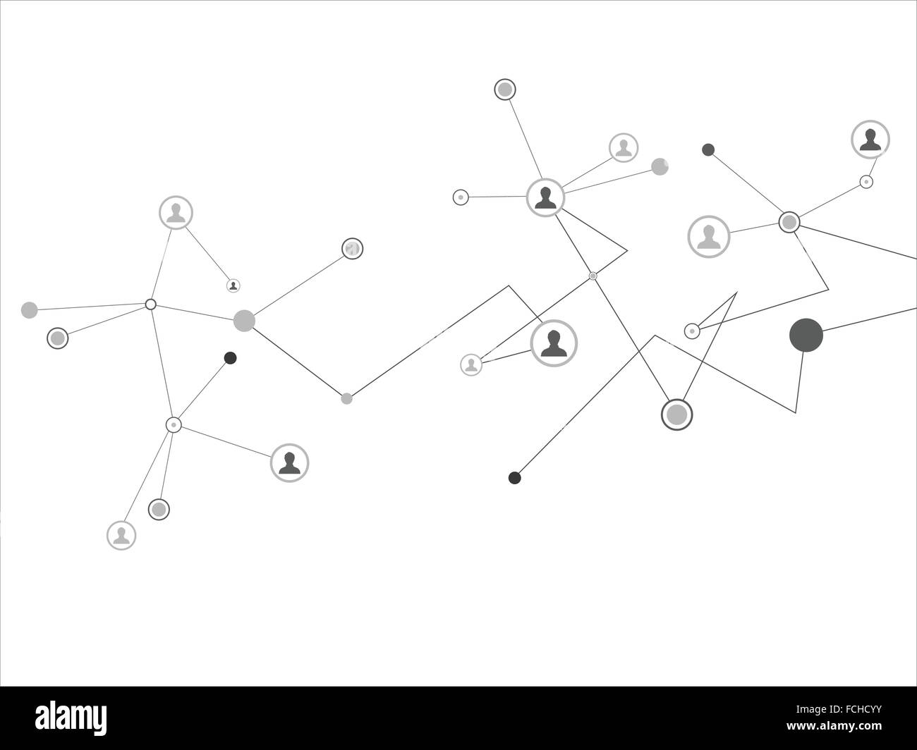 Wire connections network concept background Cut Out Stock Images ...