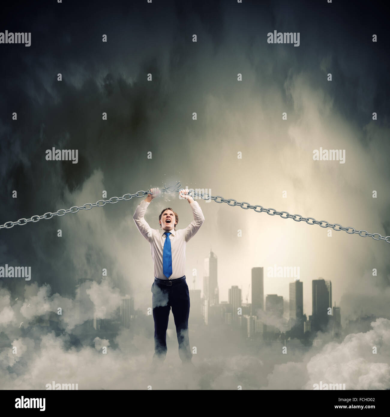 Chain hands connect hi-res stock photography and images - Alamy