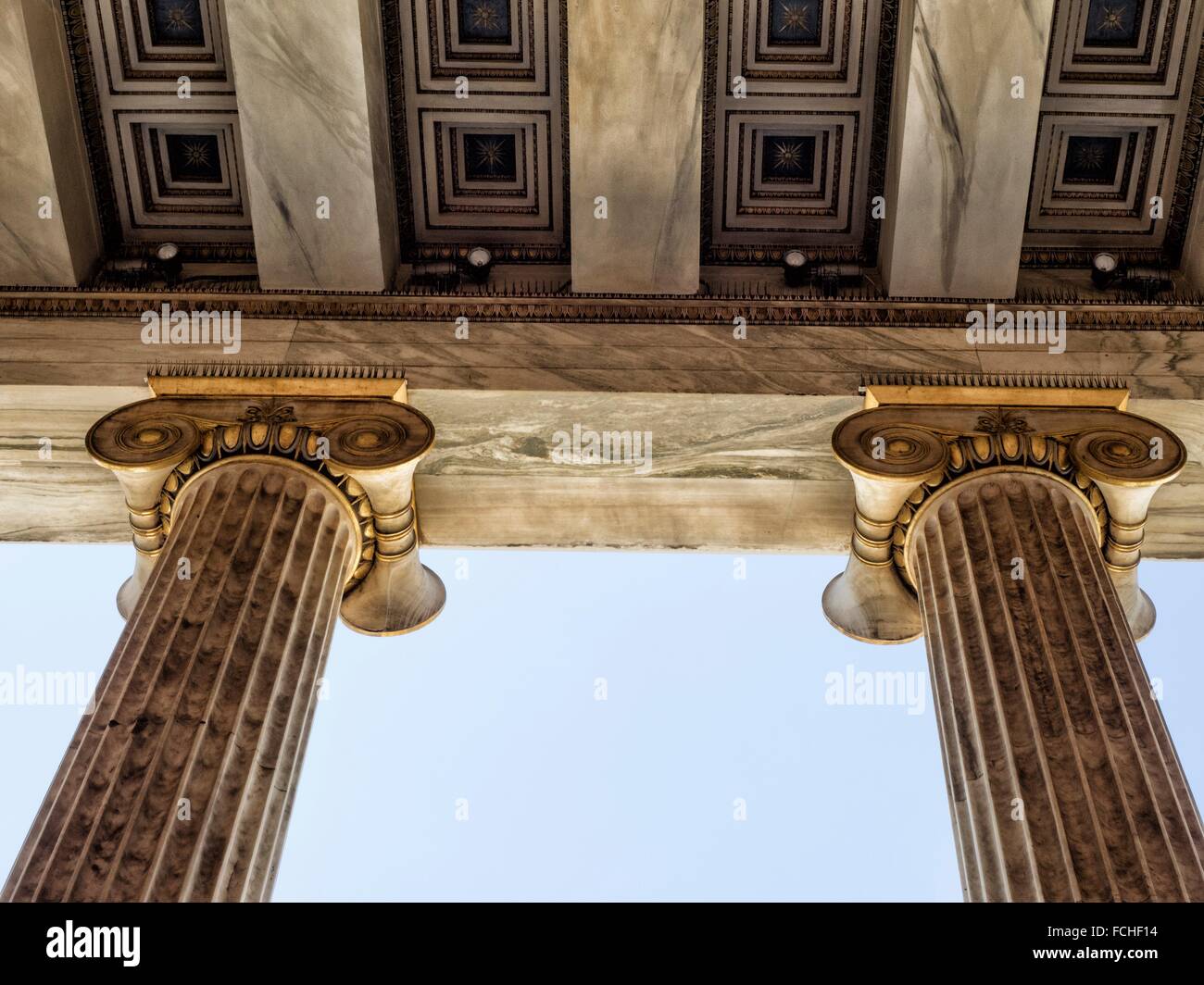 Athens Greece Public Library Architecture Stock Photo - Alamy