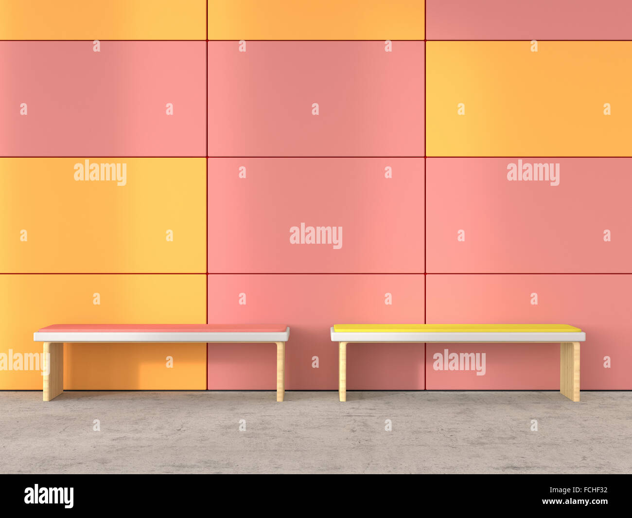 Two benches at waiting area hi-res stock photography and images - Alamy