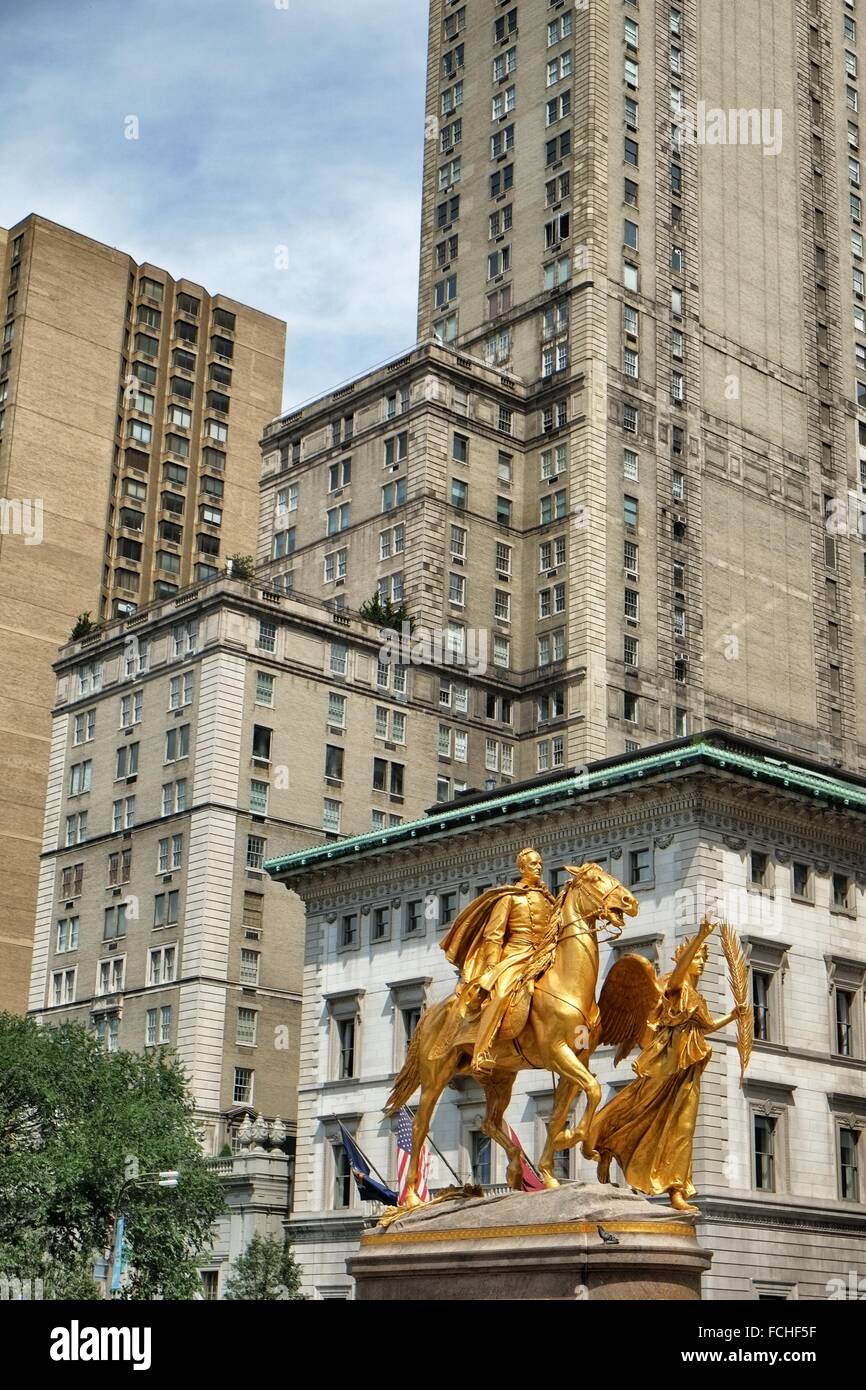 William Tecumseh Sherman Memorial, New York, USA Stock Photo - Alamy