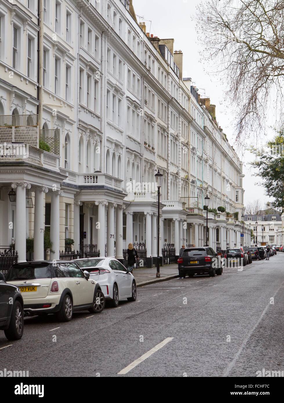 General View GV of Cornwall Gardens SW7, London Stock Photo - Alamy