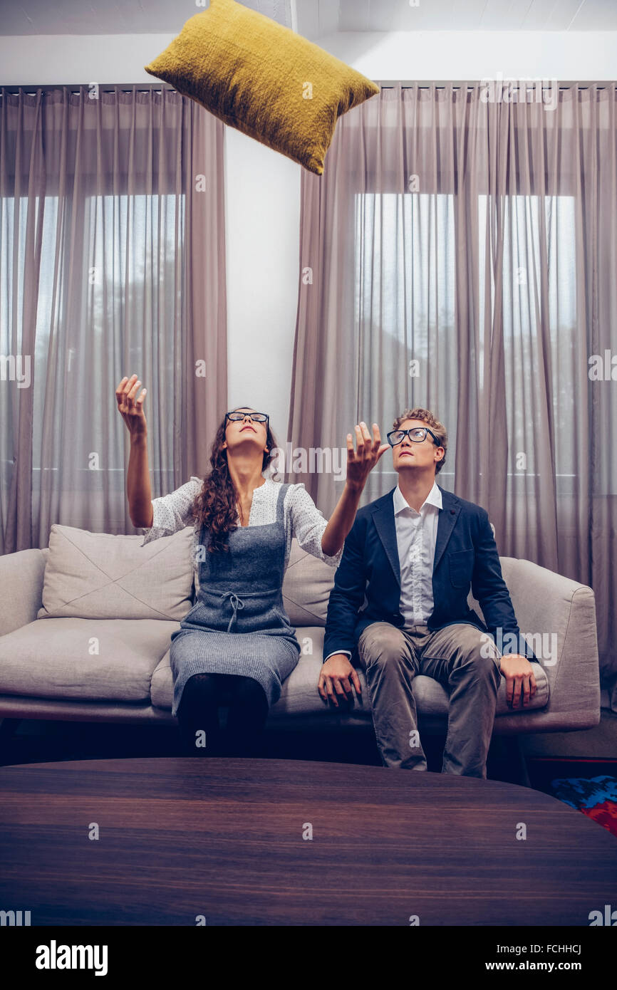 Flying on sofa hi-res stock photography and images - Alamy